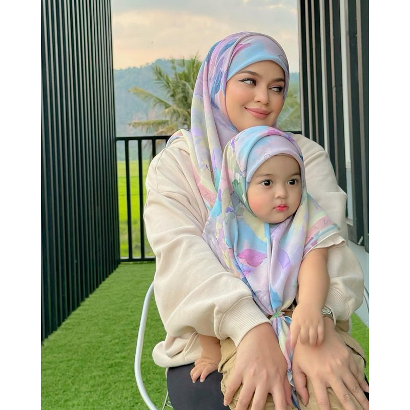 Minaz Blooming Raya 2024 Printed Bawal | Shopee Malaysia