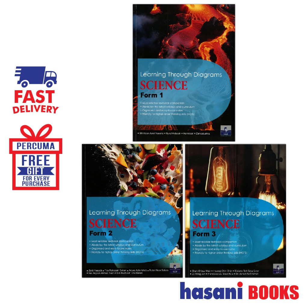 Hasani SAP Learning Through Diagrams Science Form 1 - 3 | Shopee Malaysia