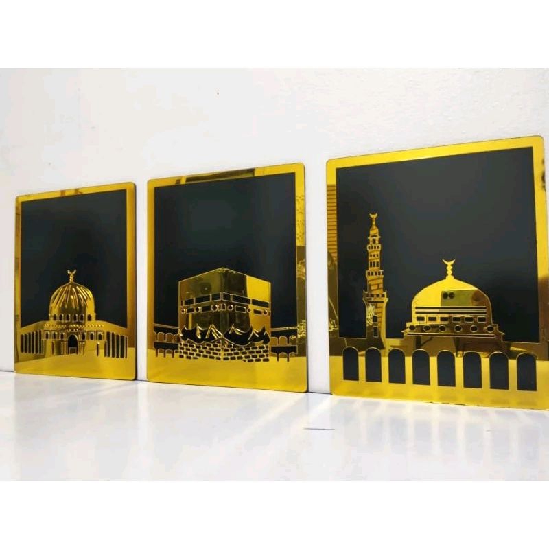 Frame Kaabah Nabawi AlAqsa hiasan rumah | Shopee Malaysia