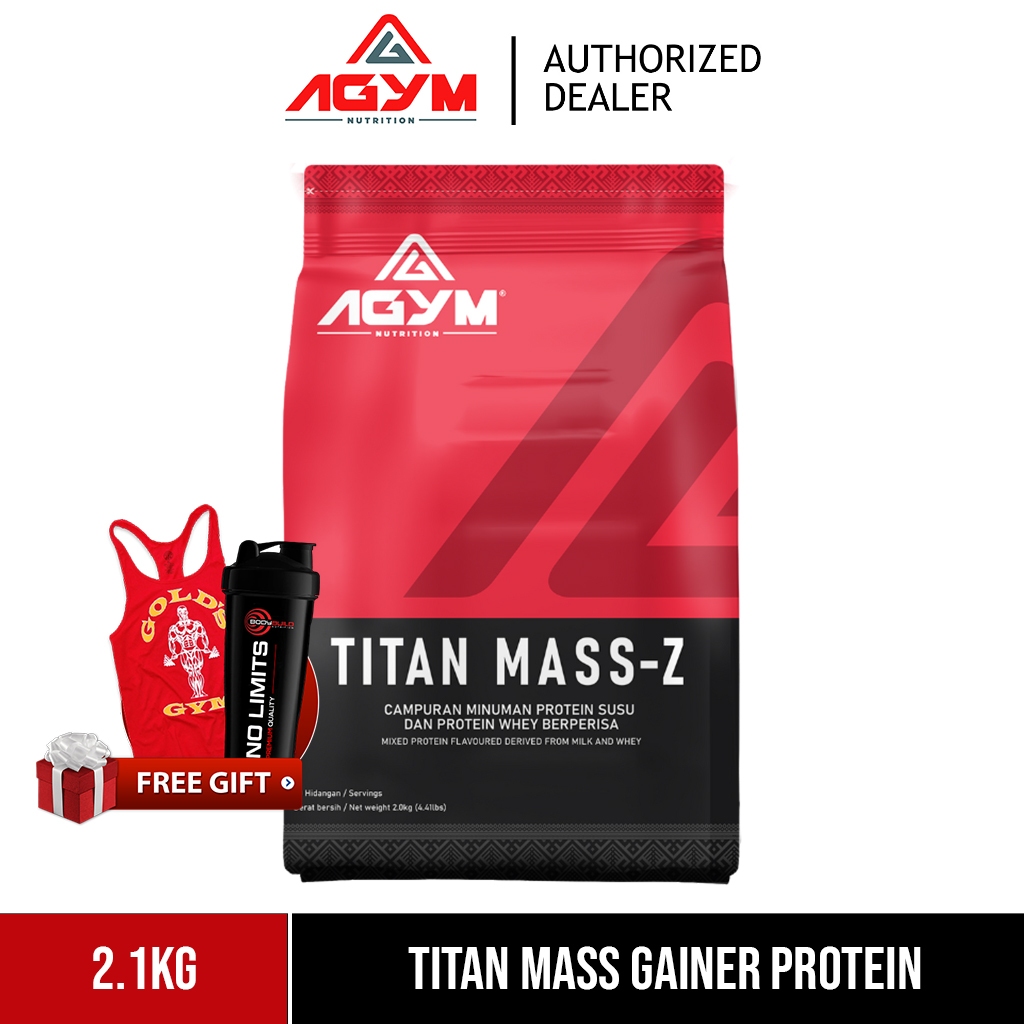 TITAN MASS Agym Nutrition - Weight Mass Gainer 2kg Fast Gains in Mass ...