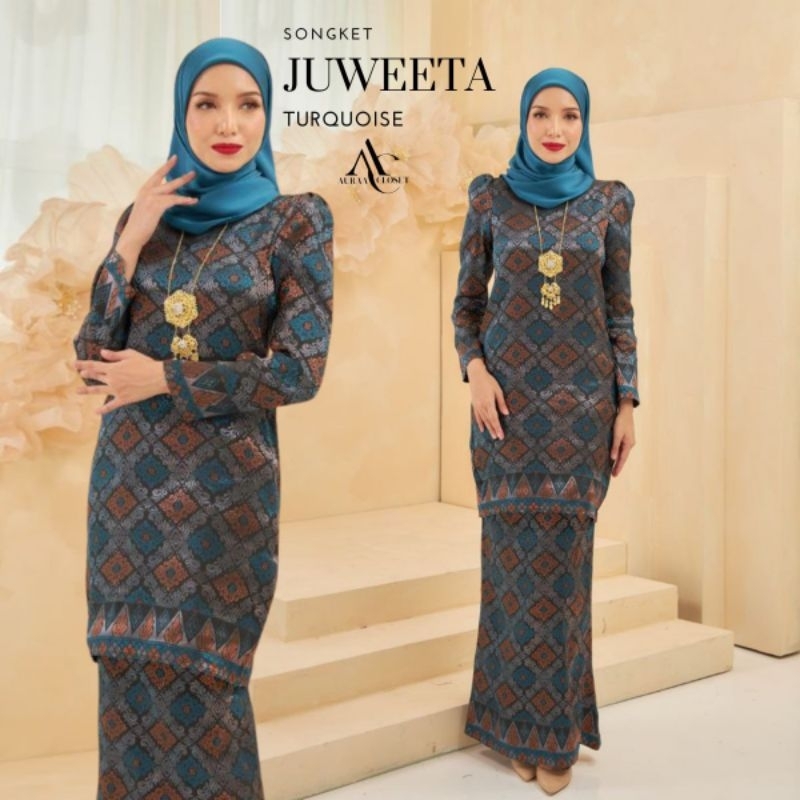 [NEW ARRIVAL]- KURUNG MODEN SONGKET JUWEETA SONGKET TENUN SONGKET TENUN ...