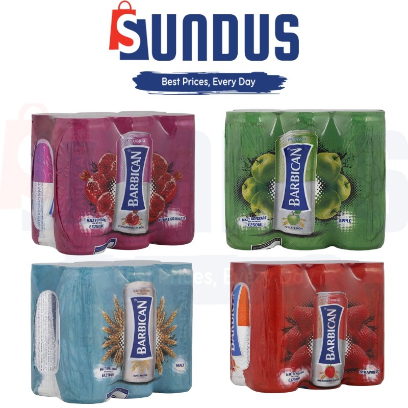 Barbican Flavoured Malt Beverage Glass/Cans (6 x 250ml), Klasse Saudi ...