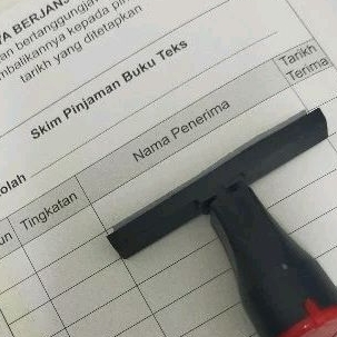 Cop untuk ruangan skim pinjaman buku teks jawi/rumi. 7cm (max:25 huruf ...