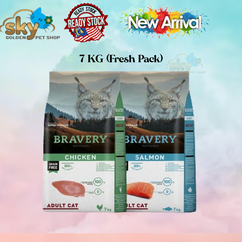 Bravery 7kg Cat Food (Ready Stock) Pack With Bubble Warp | Shopee Malaysia