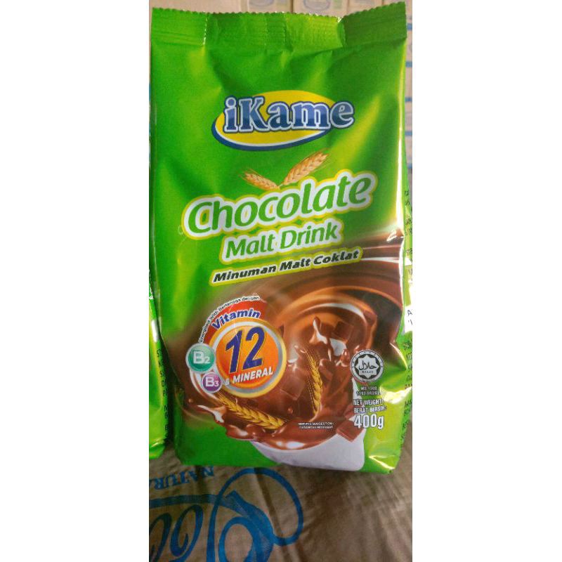 Serbuk Minuman malt coklat/chocolate malt drink IKAME 400g | Shopee Malaysia