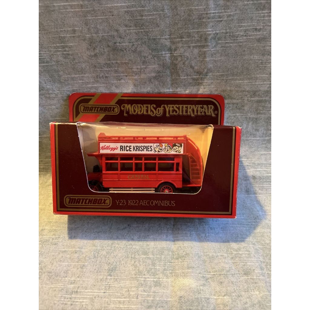 Matchbox Models of Yesteryear: Y-23 1922 AEC Omnibus, Kelloggs Rice ...