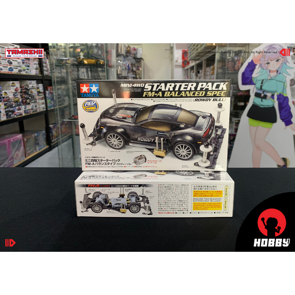 Tamiya 18710 Mini 4WD Starter Pack FM-A Balanced (Rowdy Bull) (Mini 4WD ...