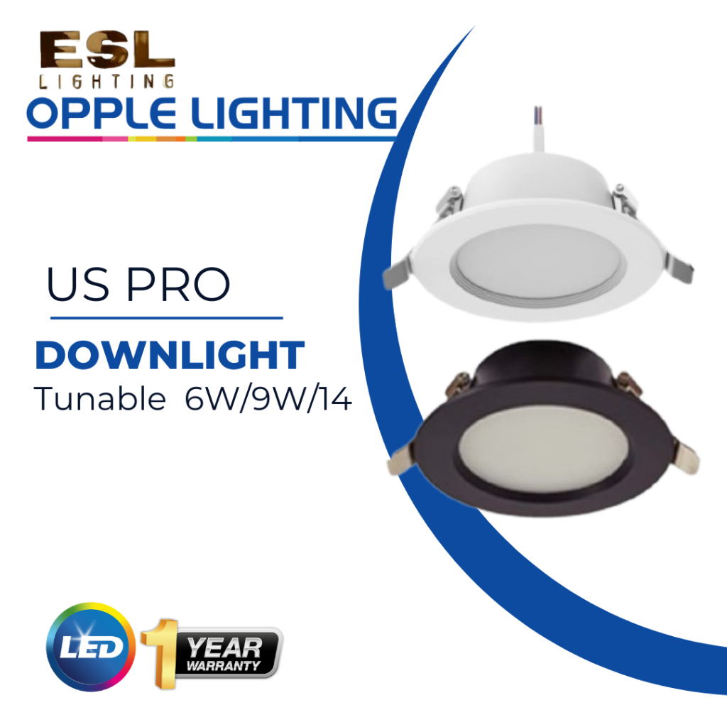 ESL LIGHTING OPPLE DOWNLIGHT - LED US PRO TUNABLE DOWNLIGHT 6W/9W/14W | Shopee Malaysia