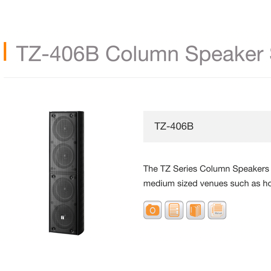 TOA TZ406B / TZ-406B 40W COLUMN SPEAKER SYSTEM with Matching Transformer 40watt | Shopee Malaysia