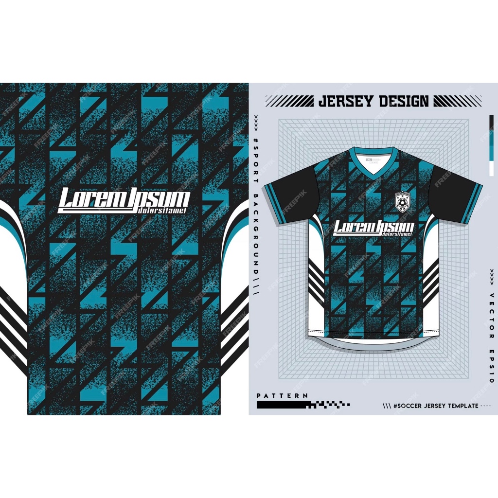Template Design Baju/Jersey/Apparel Sublimation Format Illustrator ...