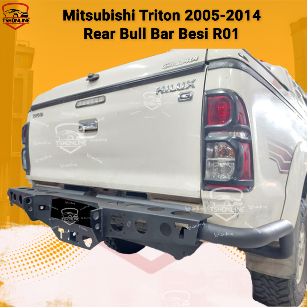 Toyota Hilux Vigo 2005-2014 Rear Bull Bar Besi/ Vigo rear bull bar ...