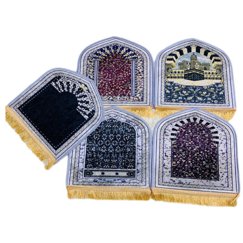 Sejadah 3D Velvet Antislip Size 35X35 & 35X60cm with Transparent Bag ...
