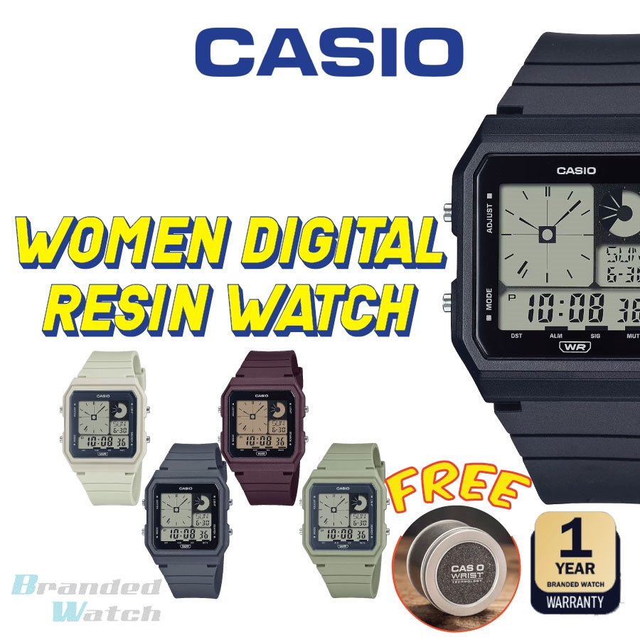 CASIO DIGITAL WATCH UNISEX WATCH LF-20W SERIES LF-20W-1A LF-20W-3A LF-20W-5A LF-20W-8A UNISEX ...