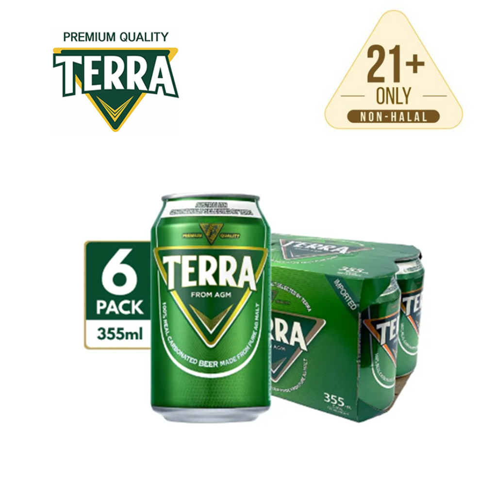 TERRA BEER 355ml x 6 | Shopee Malaysia