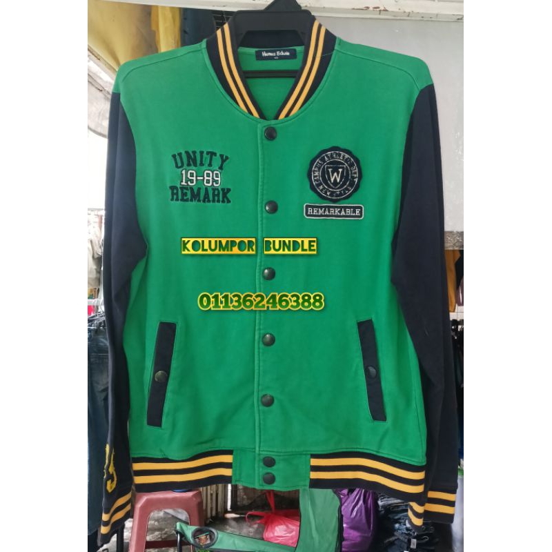Varsity Jacket Henus Edwin | Shopee Malaysia