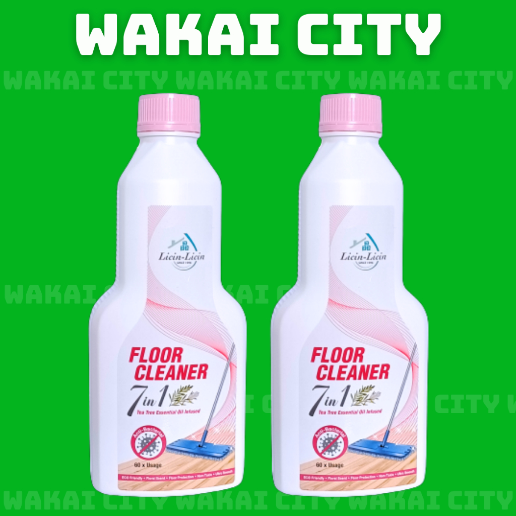 Licin Licin Floor Cleaner 7 in 1 - Anti-Bacterial - 2 bottles | Shopee ...