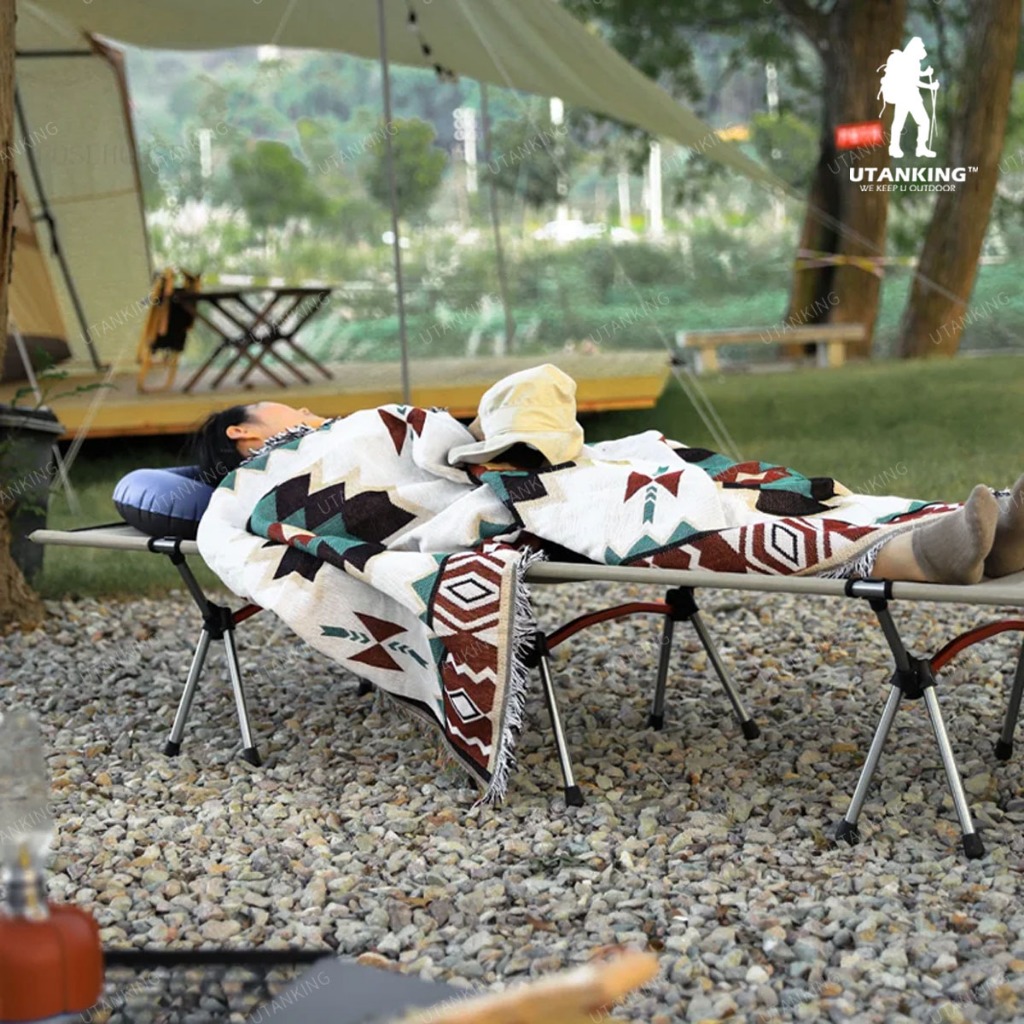 UtanKing™ Aluminum Camping Bed Outdoor Folding Camping Cot Heavy Duty ...
