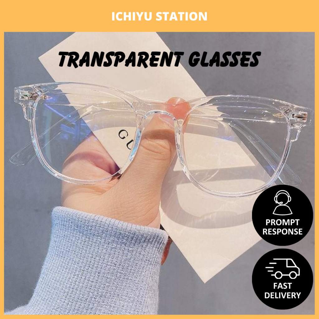 Transparent Spectacles Frame Glasses Women Man Cermin Mata Spek Spec ...