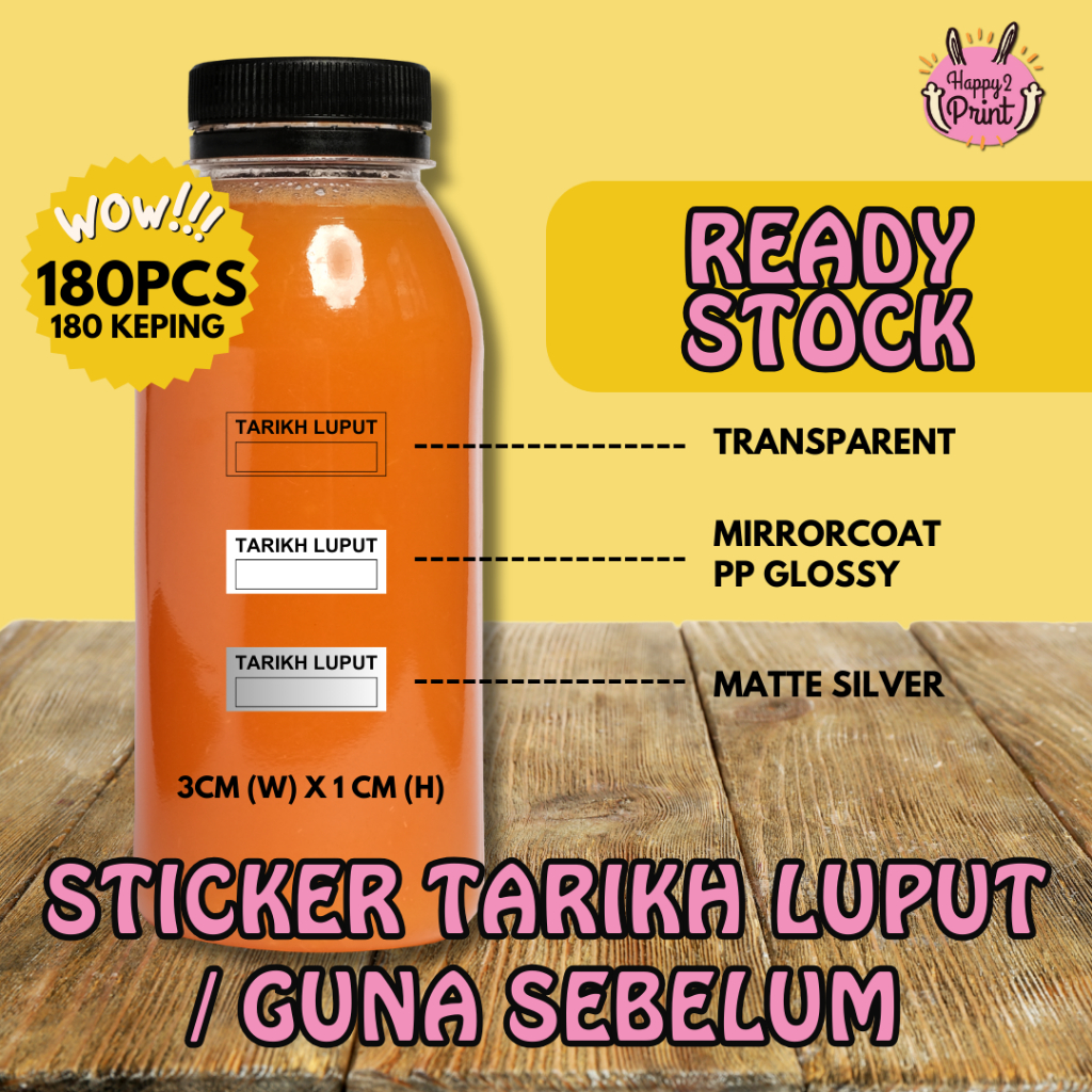 LABEL GUNA SEBELUM/TARIKH LUPUT BM EN READY STOCK | Shopee Malaysia