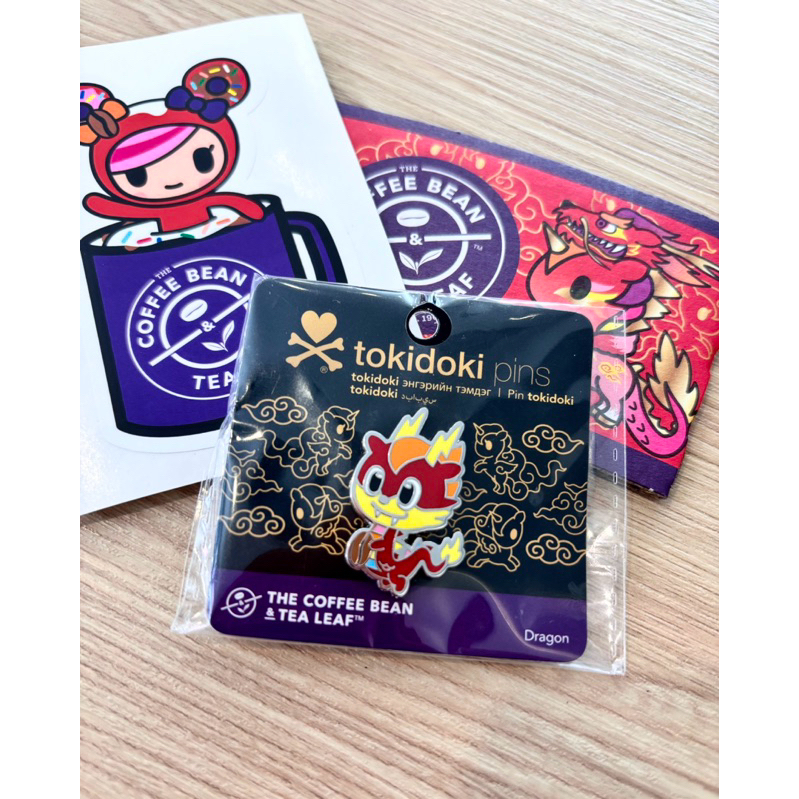 Tokidoki Pins- Dragon by CBTL (FREE Cup holder & Stickers) | Shopee ...