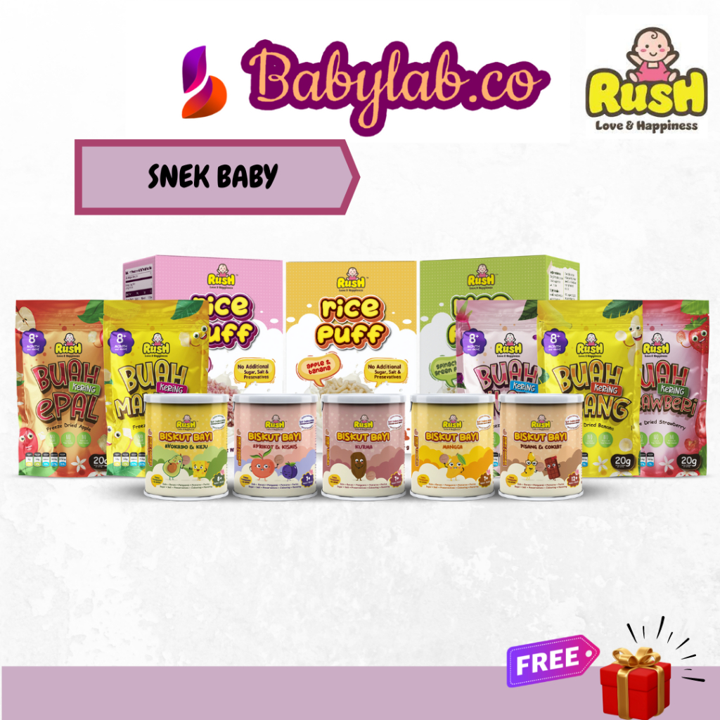 RUSH BABY | BABY FOOD CEREAL BISKUT SNACK RICE PUFF FINGER FOOD COOKIES ...
