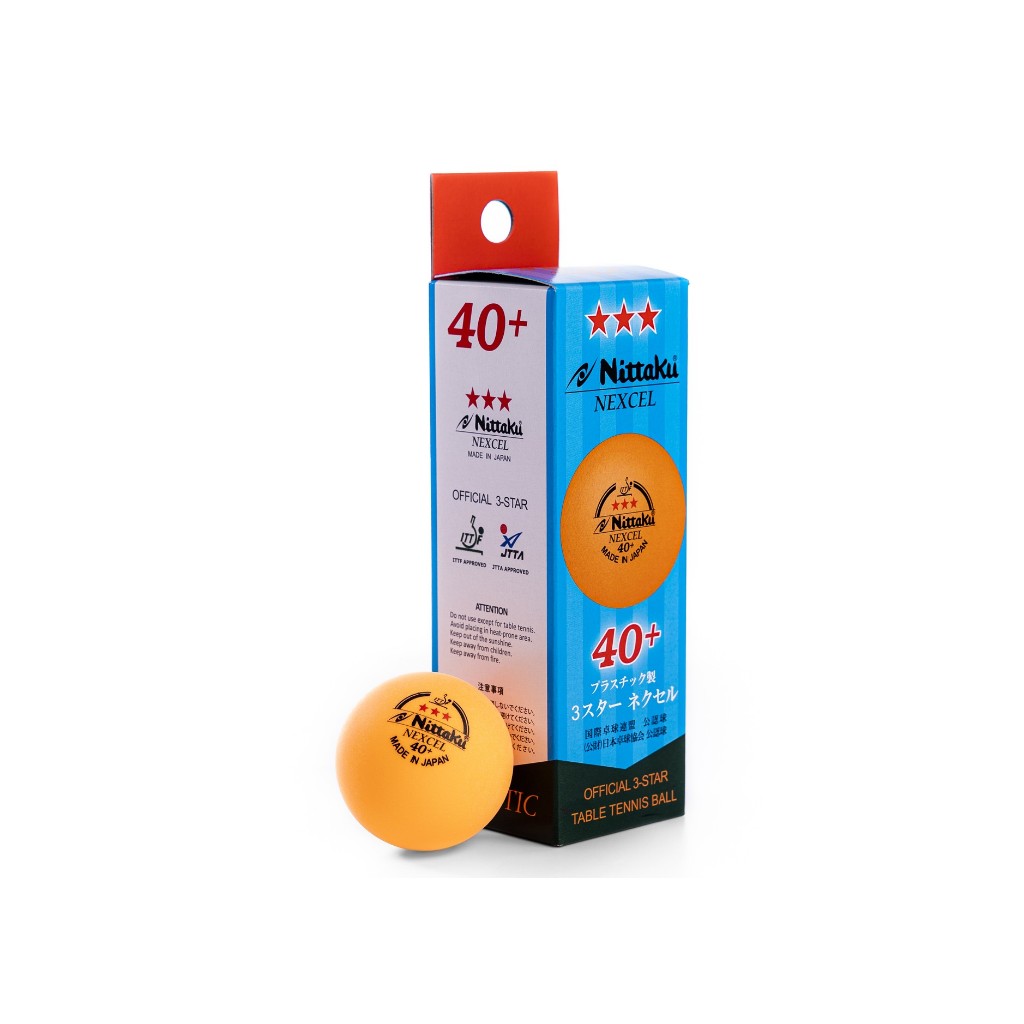 NITTAKU NEXCEL 3STAR 40+ Table Tennis Ball (Orange Colour) | Shopee Malaysia
