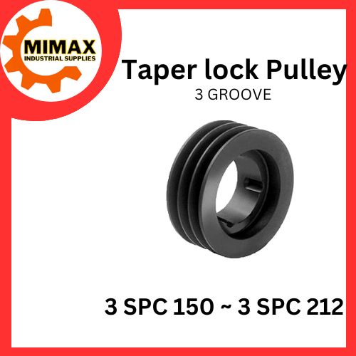 3 SPC Taper Lock Pulley 3 SPC 150 ~ 3 SPC 212 ( 3 Groove V-Belt Taper ...