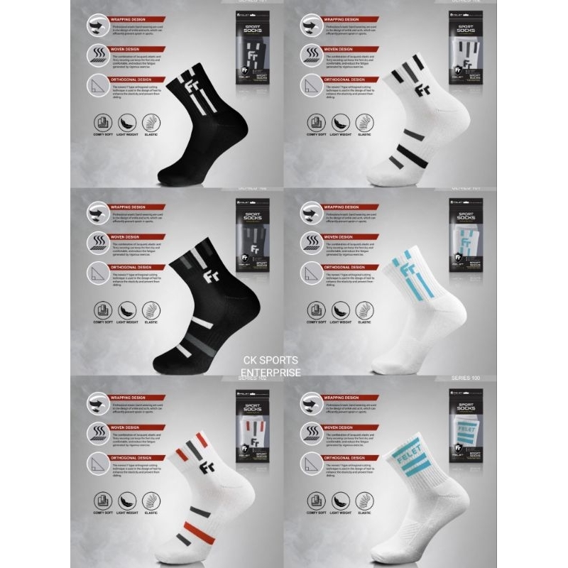 FELET SPORTS SOCKS 100 SERIES (ORIGINAL) | Shopee Malaysia