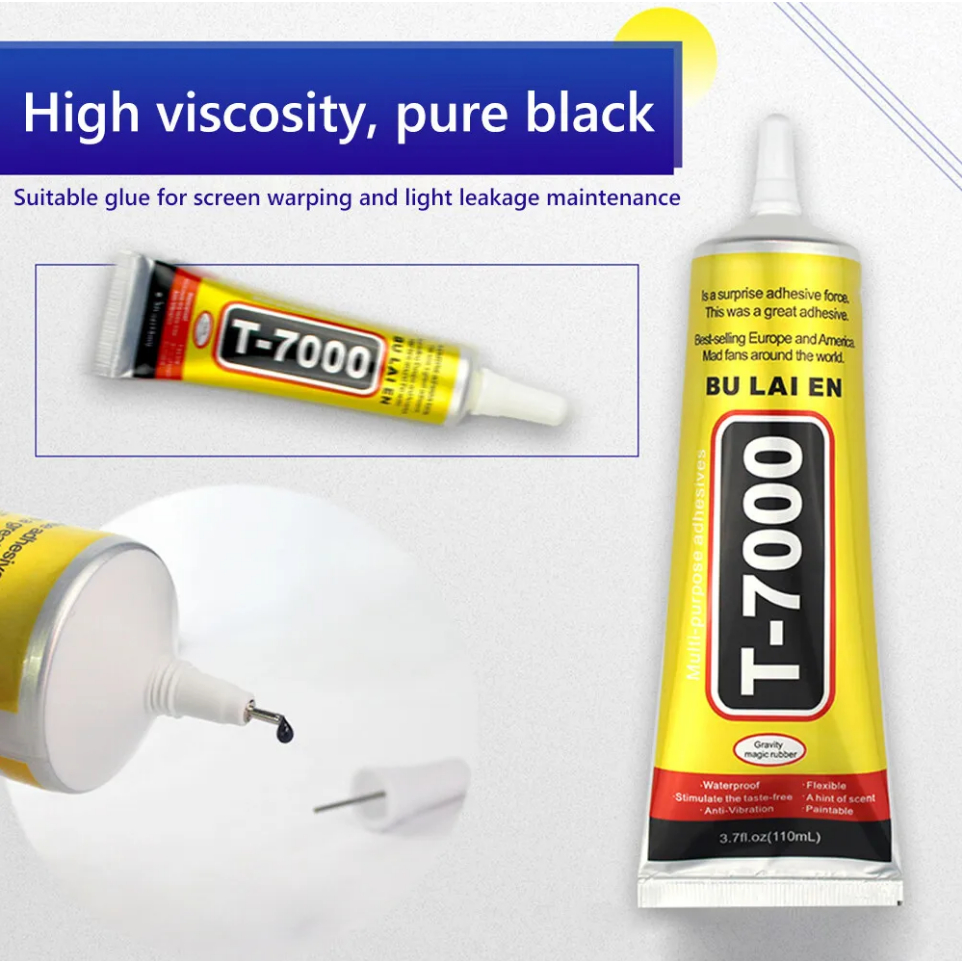 Universal T7000 Black Glue Rubber 15ML / 50ML / 110ML For Repair LCD ...