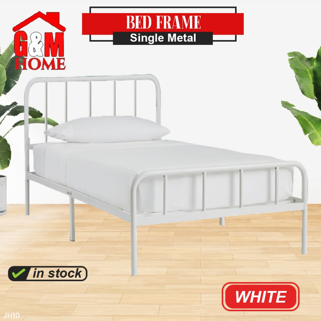 G&M Home Katil Single/Single Bed Frame/Katil hostel/Metal Bed/Bed Base ...