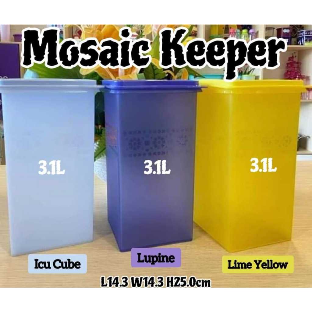 Tupperware Mosaic Keeper 3.1L Food Storage Container Mosaic Bread ...