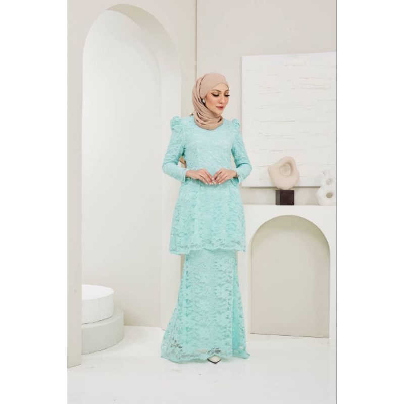 Karlish Lacey kurung | Shopee Malaysia