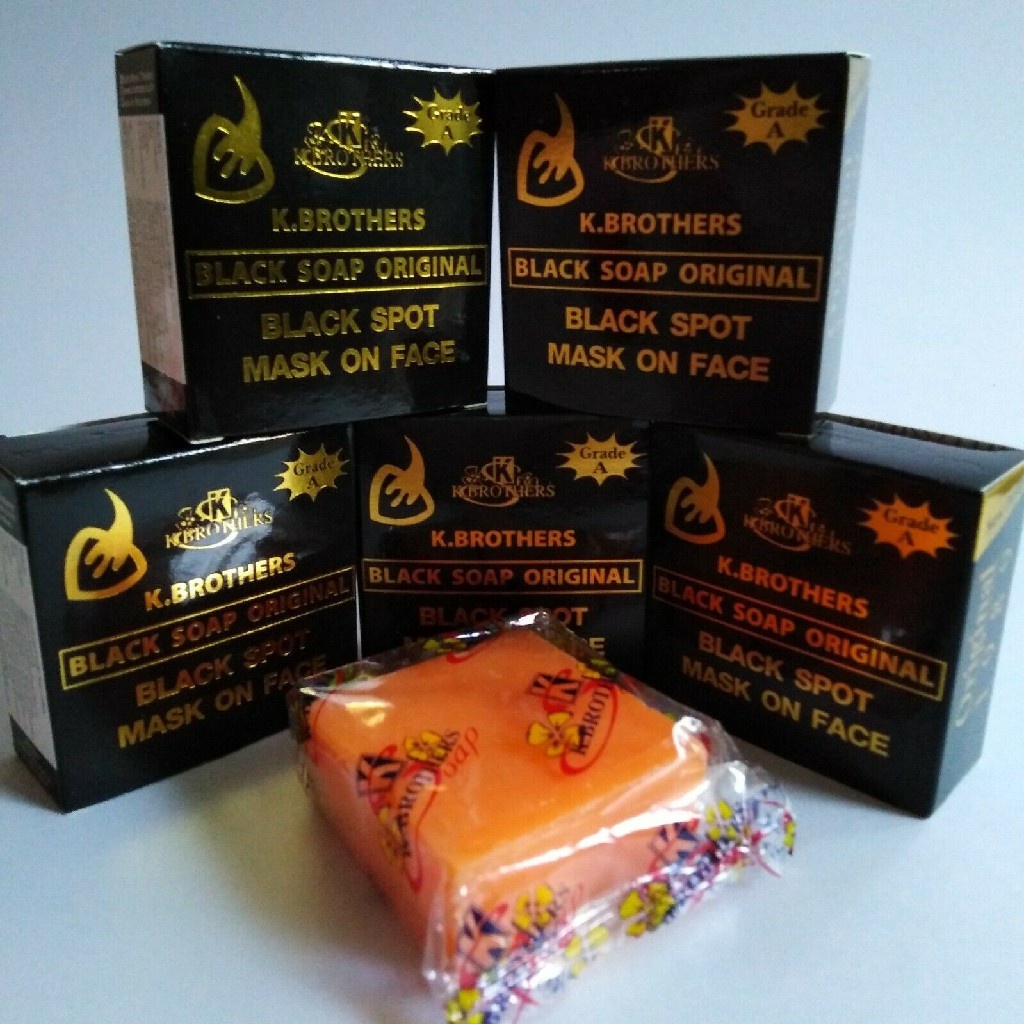 K Brothers Black Soap Original (black spot) from Thailand 12pcs ...