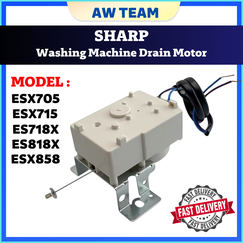 SHARP ESX705 ESX715 ES718X ES818X ESX858 Washing Machine Drain Motor ...