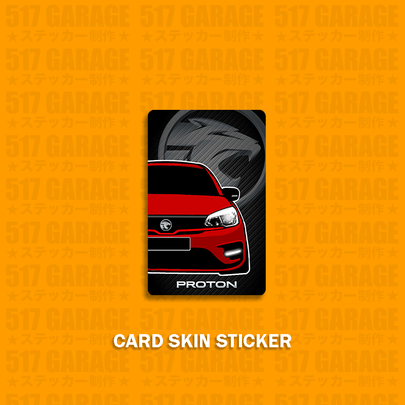 PROTON SAGA 2022 - T*G STICKER - CARD STICKER - BANK CARD STICKER ...