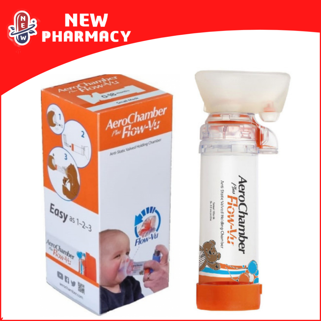 AeroChamber Plus Flow-Vu Chamber Small Mask For 0-18 Months | Shopee ...