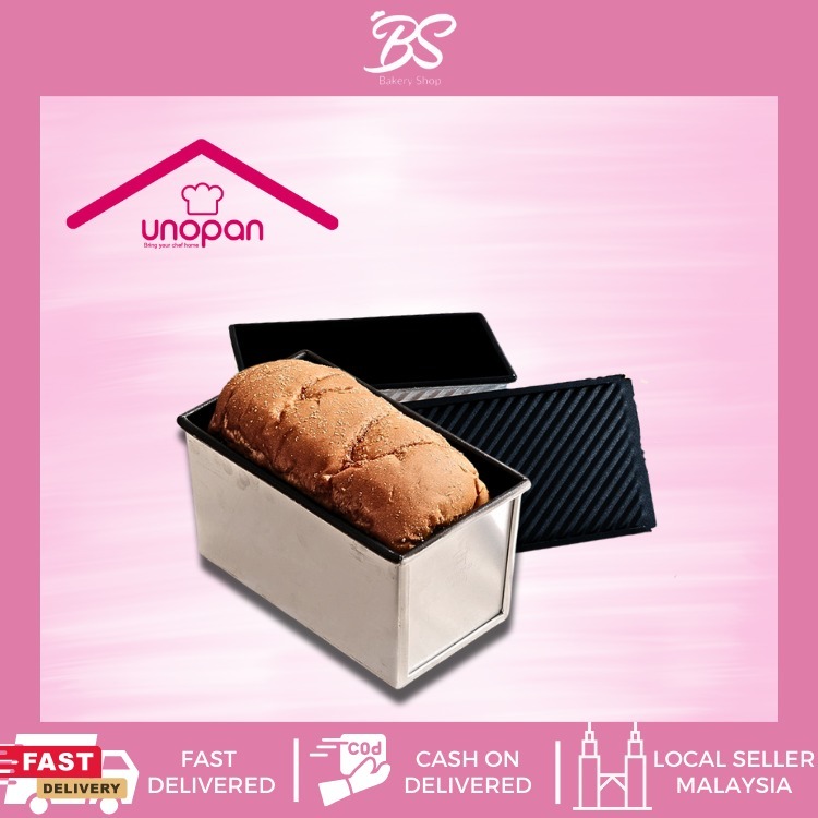 【SANNENG Toast Loaf Pan 450g】Unopan Non Stick Bakeware Bread Mould 三能波纹 ...