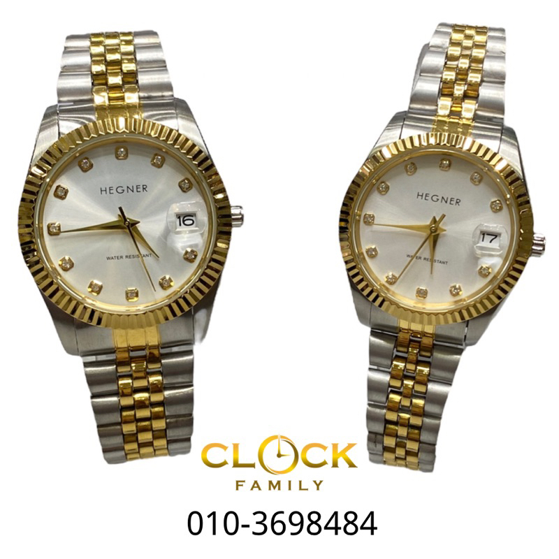 Hegner Silvergold Stainless Steel Band Couple Watch 8-170325 | Shopee ...