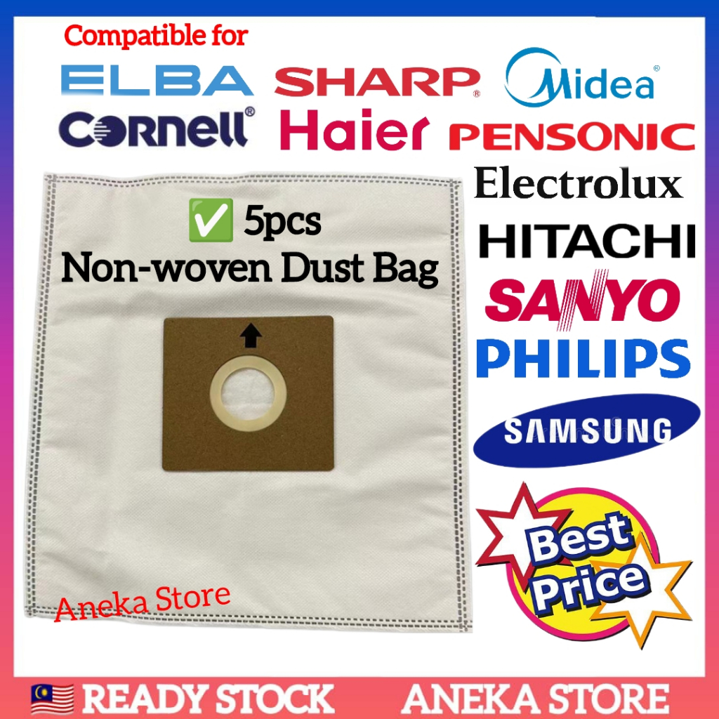 🔥吸尘机袋🔥 Replacement for Pensonic Sanyo LG Samsung Electrolux Vacuum ...