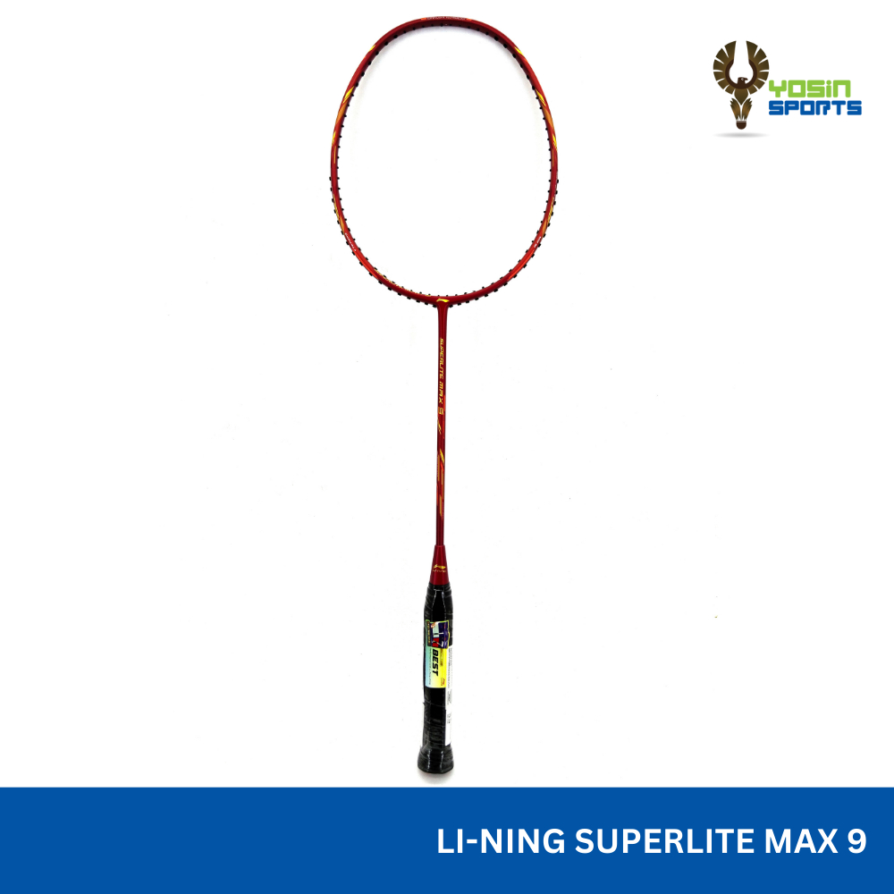 LI-NING SUPERLITE MAX 9 Badminton Racket + Free String & Grip (UNSTRUNG ...