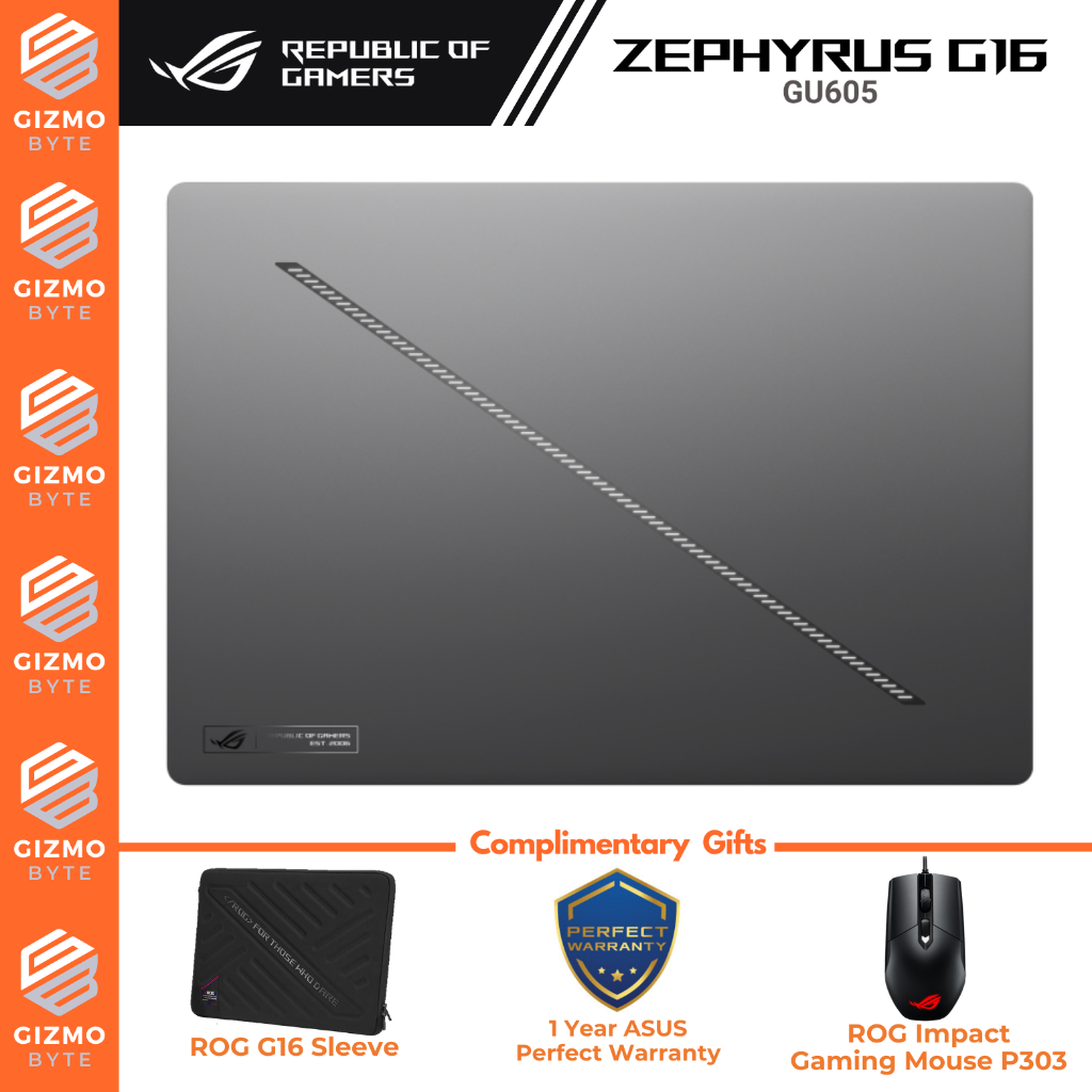 ROG Zephyrus G16 GU605M-ZQR004WO - Intel Core Ultra 9-185H,NVIDIA ...