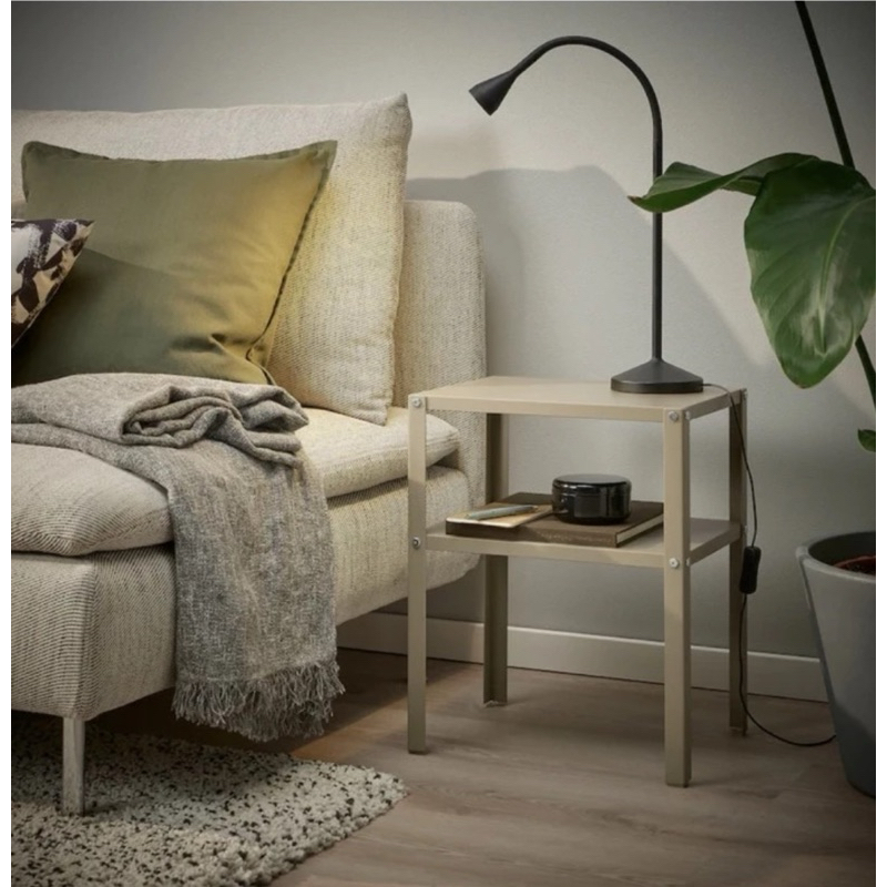 Ikea Knarrevik Side Table, Beige Green (37x28x45cm) | Shopee Malaysia