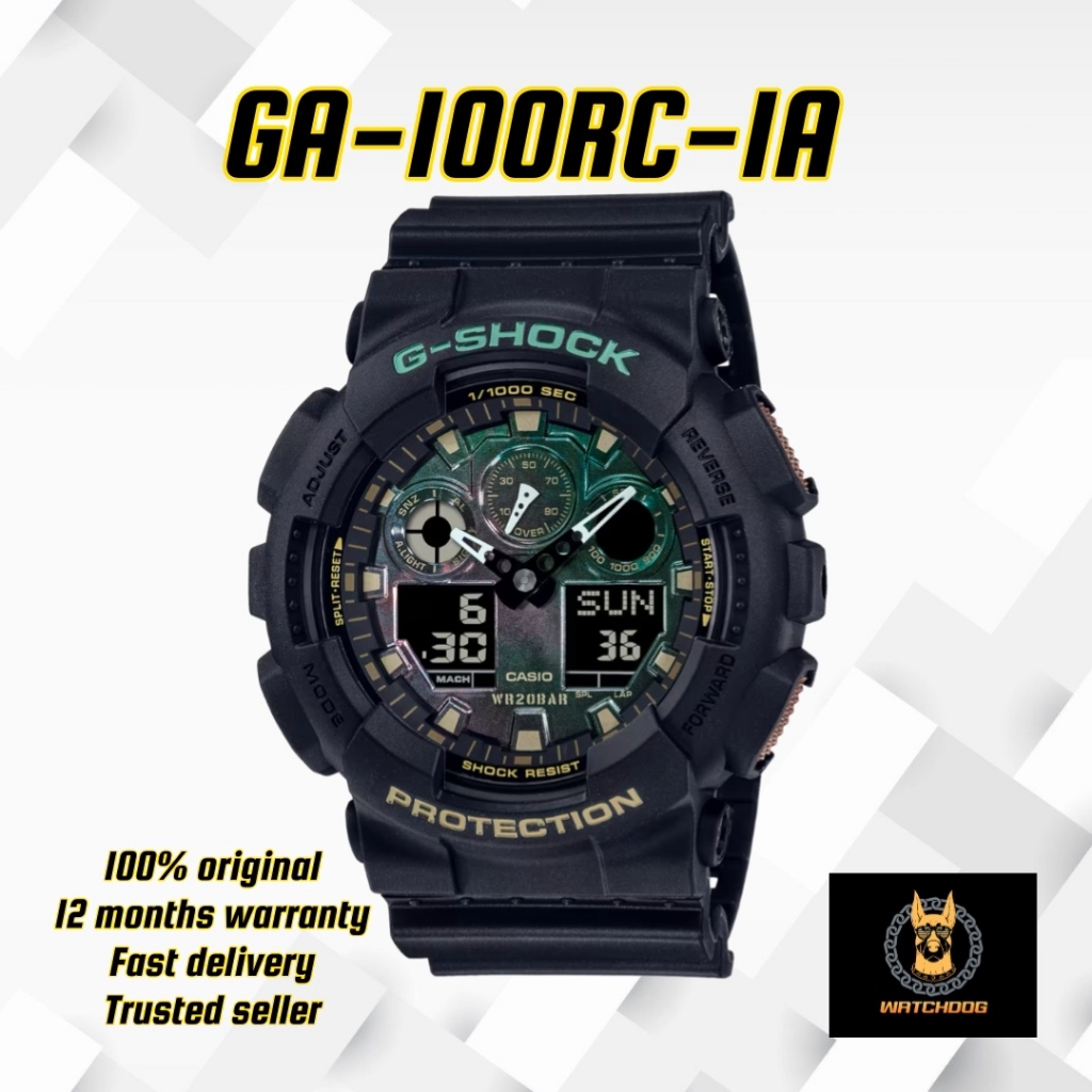Casio G-Shock GA-100RC-1A Analog & Digital Watch Sporty 100% Original ...