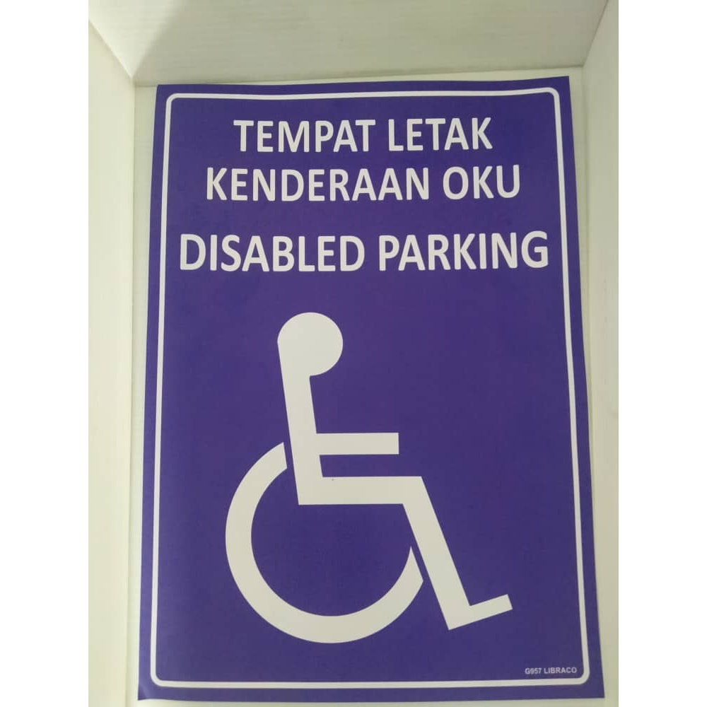 OKU Parking Signage / OKU Parking Sticker / OKU Parking Sign | Shopee ...