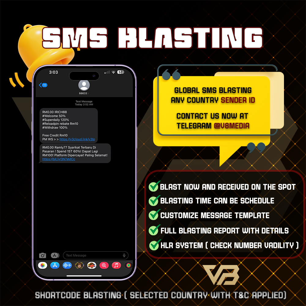全球短信通道 GLOBAL SMS BLASTING SERVICE | Shopee Malaysia