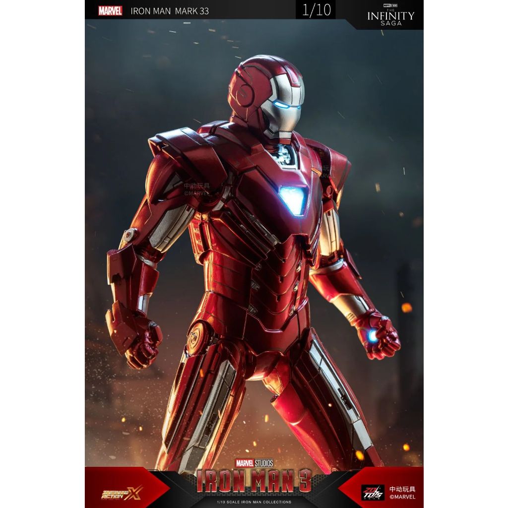 ZD Toys Iron Man 3 1/10 Iron Man Mark 33 Action Figure | Shopee Malaysia