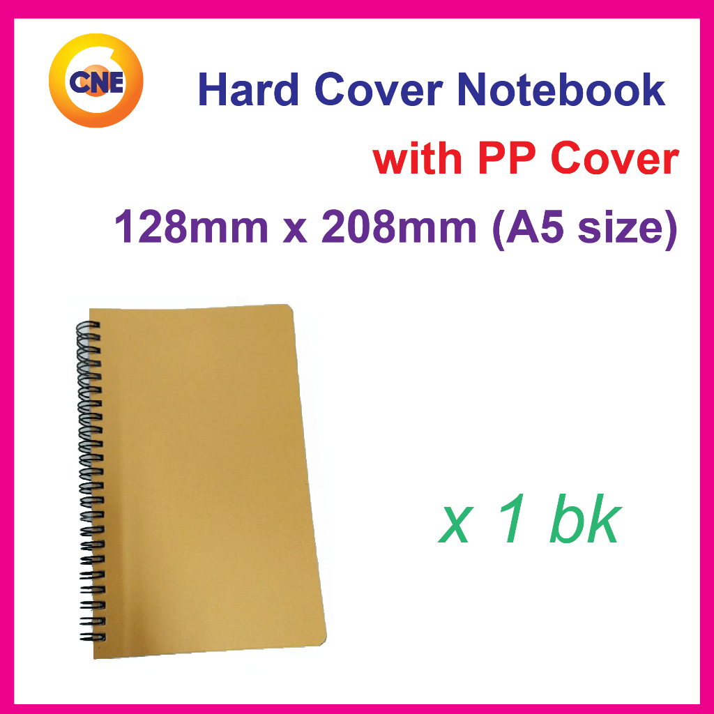 Wire O Notebook A5 80 sheets with Plastic Cover / Buku Nota A5 / A5 ...