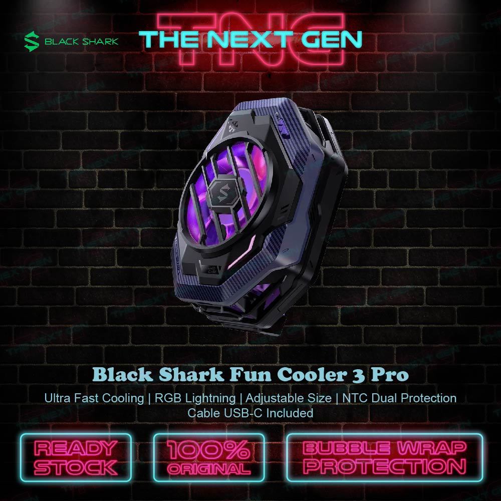 【READY STOCK】Black Shark Fun Cooler 3 Pro (Ultra Fast Cooling, 20w ...