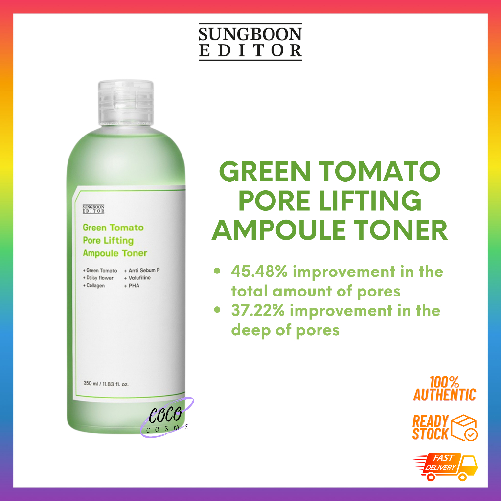 SUNGBOON EDITOR Green Tomato Pore Lifting Ampoule Toner 350ml [COCO ...