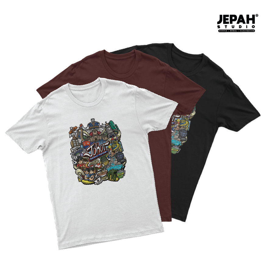 T-Shirt Cotton Wan Jepah x The Johor Collection | Unisex. | Shopee Malaysia